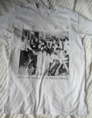 Idles T Shirt Rare Joy As An Act Of Resistance Rock Band Tour Merch ...