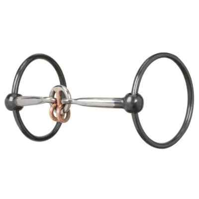 Loose Ring Snaffle with Lifesaver Mouth and Copper Rings | eBay