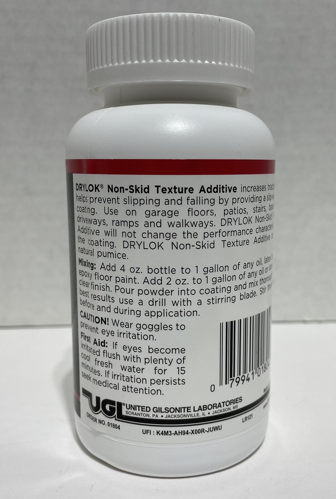 UGL Drylok Indoor and Outdoor Anti-Skid Texture Paint Additive 4 oz ...