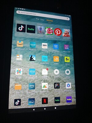 Anazon Fire HD 10in Tablet With Tik Tok Already Installed (BLACK ...