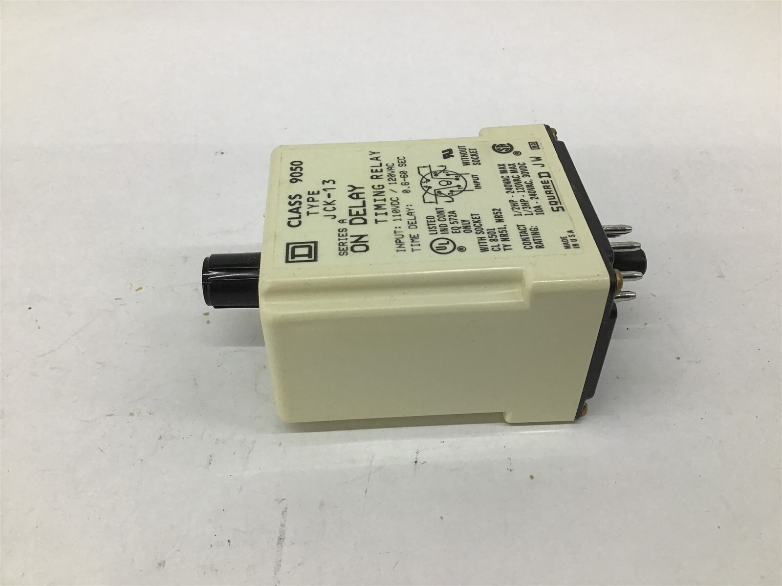 Square D 9050 JCK-13 110VDC / 120VAC 50-400 HZ Relay | eBay