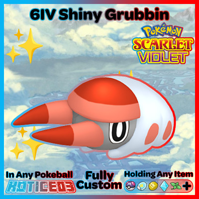 Shiny Grubbin 6IV Pokemon Scarlet & Violet 🚀 Fast 🚀 | eBay