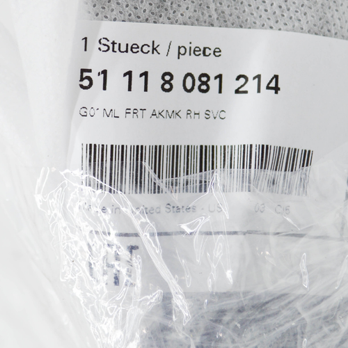 NEW BMW X4 G02 FRONT M RIGHT AIR INLET FINISHER 51118081214 8081214 ...