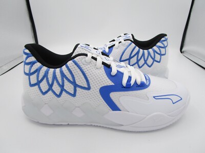 Puma MB1 Lo Mens 9 White Bluemazing Basketball Sneakers Shoes [376941 ...