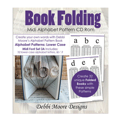 Debbi Moore Book Folding Alphabet Pattern Midi Font Set 3A Lower Case ...