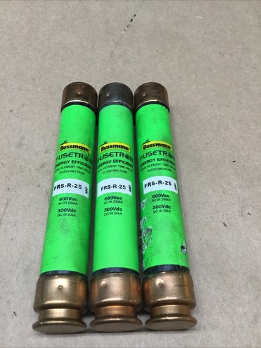 Bussmann Fusetron FRS-R-25 25A 600V Energy Efficient Dual Element ...
