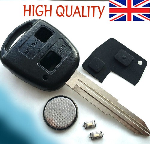 FITS Toyota Yaris Corolla Echo 2 button KEY FOB REMOTE CASE Repair kit ...
