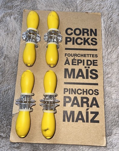 Crate & Barrel Corn On The Cob Corn Picks 4 Sets Kitchen Utensil New In ...