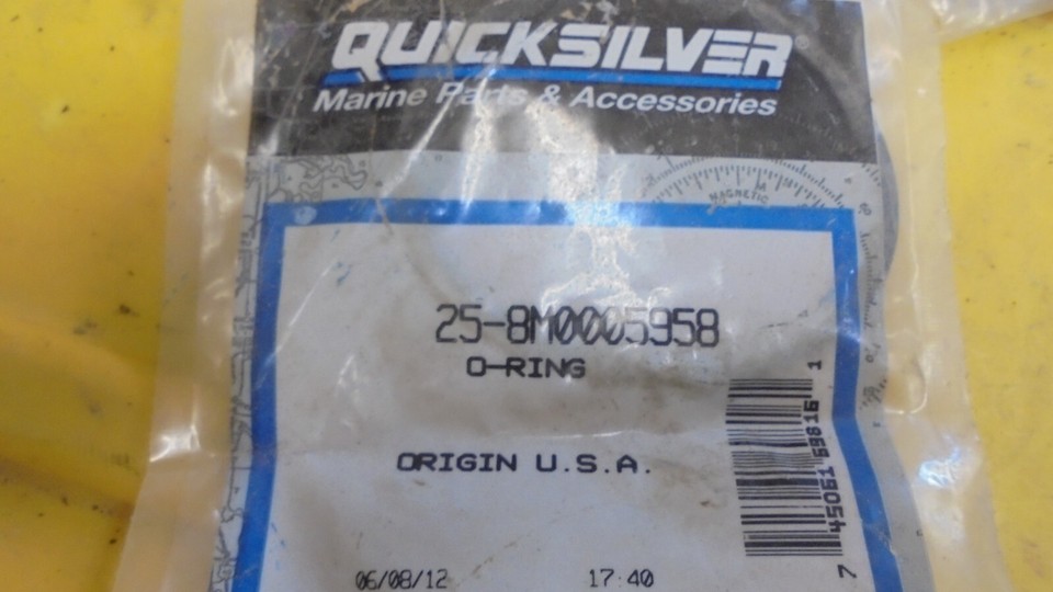 Genuine Mercury Quicksilver 25-8M0005958 O-Ring OEM New Factory Boat ...