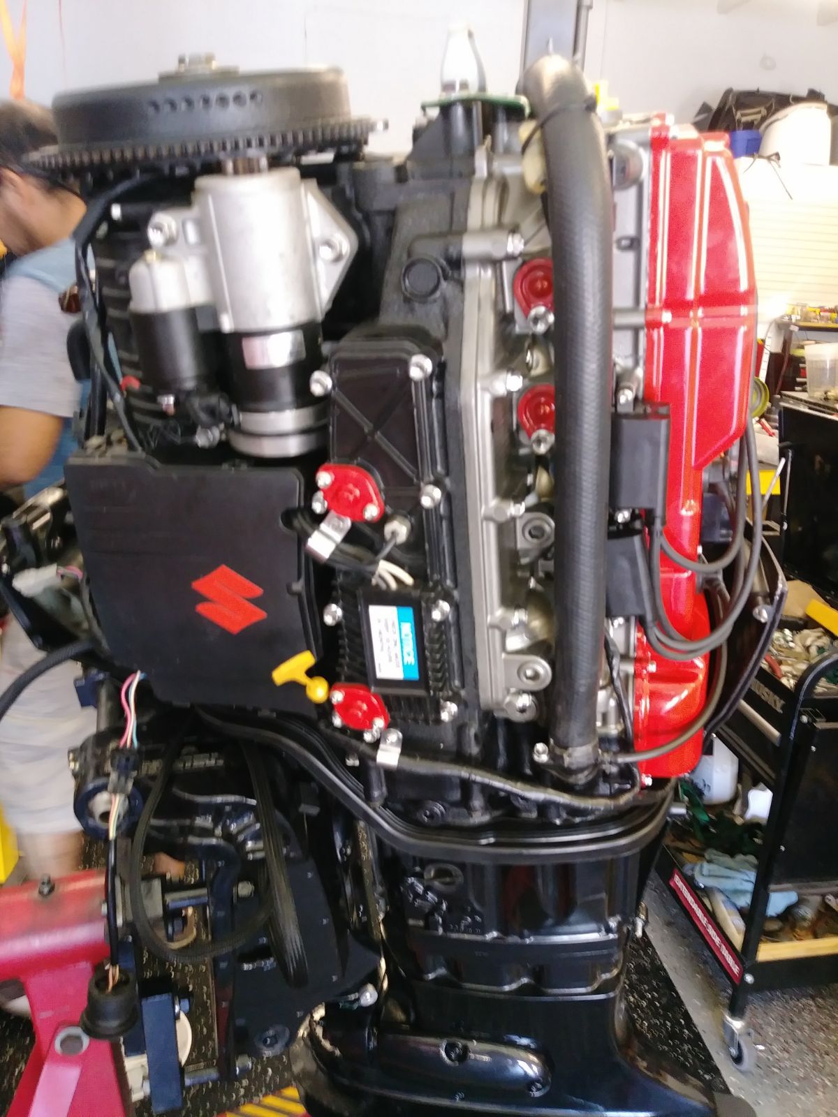 SUZUKI 140 DF140 OUTBOARD motor rebuild Black / white 20"or 25" ROT OR ...