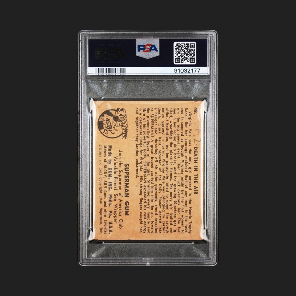 1940 Gum Inc. Superman Death in the Air #48 PSA 4 (MK) DC Comics | eBay