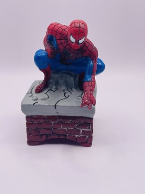 Marvel Spider-Man Figure Crouching Chimney PVC Comic Book Hero Toy 2002 ...