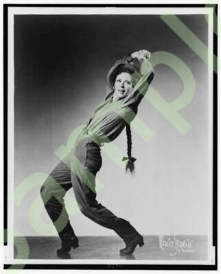 Agnes de Mille,Choreographer of Ballet Theatre's Hit Rodeo,Cowgirl,1951 ...