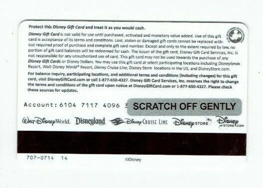Disney Gift Card