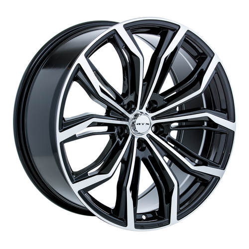 17x7.5 RTX Black Widow Black Machined Wheel 5x4.5 (42mm) 622388067408| eBay