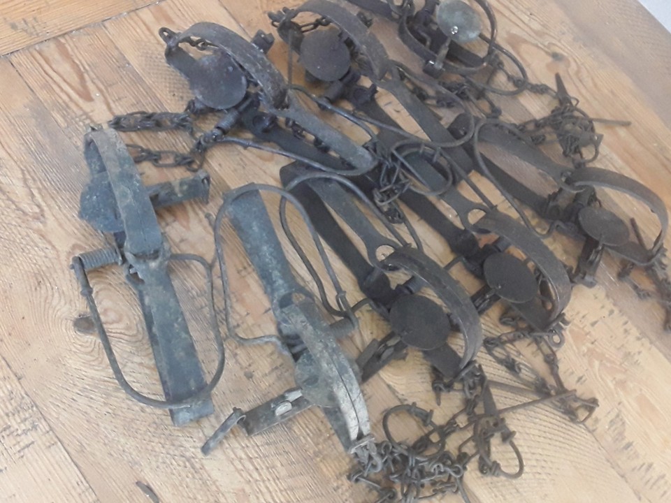 8 Used Blake & Lamb Size 1 No. 1 Long Spring Stop Loss Traps | eBay