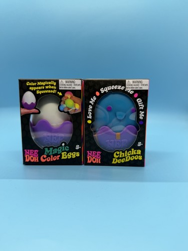 Blue Needoh Chick Dee Doo and Color Egg 2x Lot, Viral Squishy Ships ...