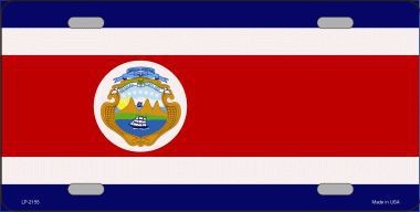 Costa Rica Flag Metal License Plate | eBay