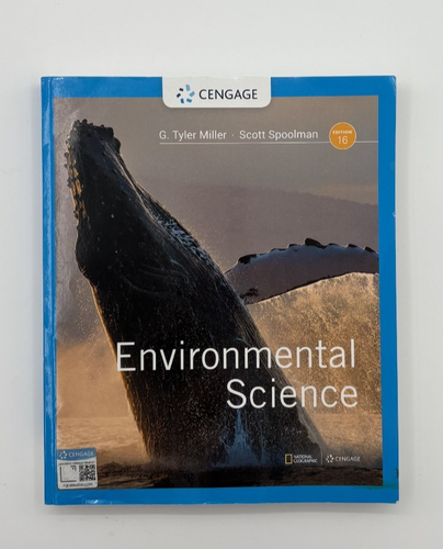 Environmental Science. Nat'l. Geo. Miller & Spoolman. Cengage Paperback ...