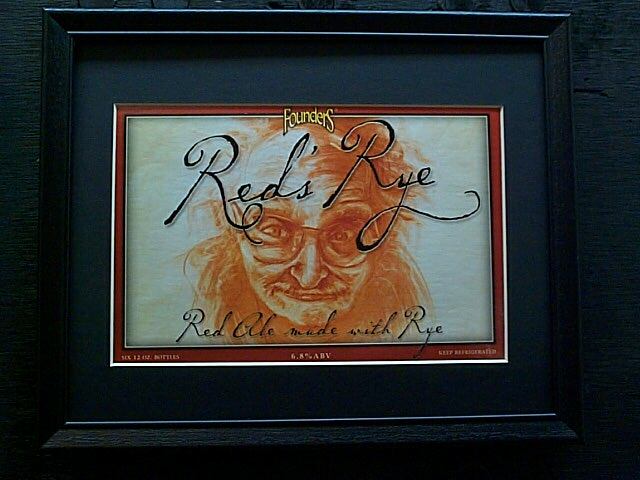 FOUNDER'S RED RYE BEER SIGN #327 | eBay