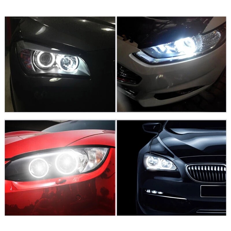 120W H8 LED Angel Eyes Halo Ring Bulbs For BMW E90 E92 E91 E60 E61 X5 ...