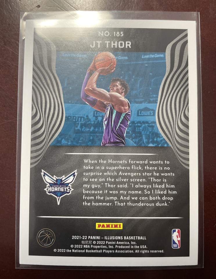 2021-22 Panini Illusions JT Thor RC #185 Charlotte Hornets | eBay