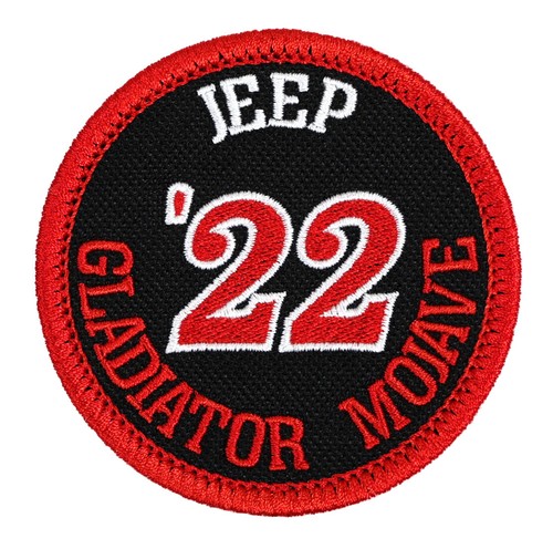 2022 Jeep Gladiator Mojave Embroidered Patch Black/Red Iron-On Sew-On ...