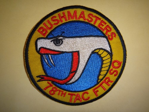 USAF 78th TACTICAL FIGHTER Squadron F-16 BUSHMASTERS Patch | eBay