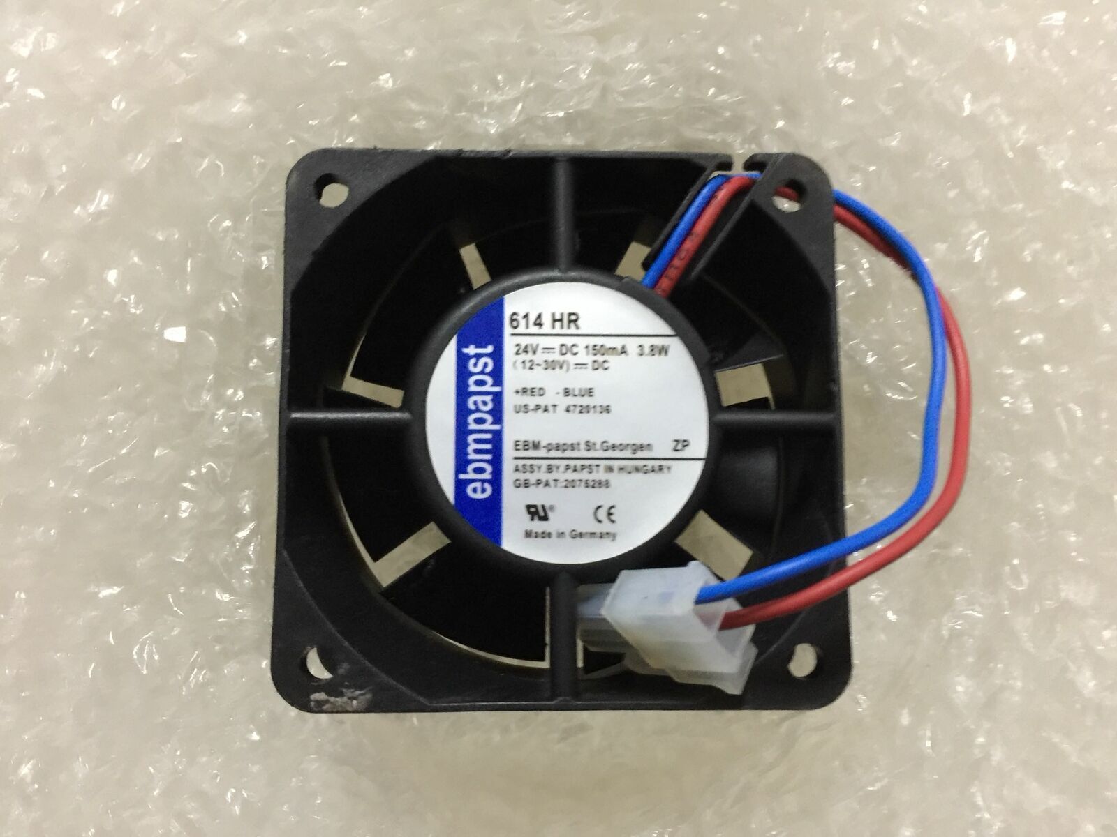 1pc for TYP 614HR 24V DC 150MA 3.8W 2 Wire 60*60*25MM cooling fan #MQ12 ...