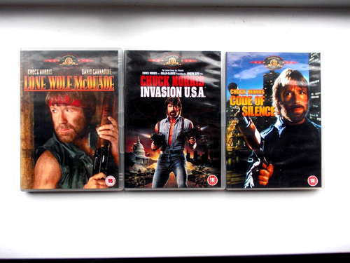 3 Chuck Norris DVDs Invasion USA,Code Of Silence,Lone Wolf McQuade | eBay