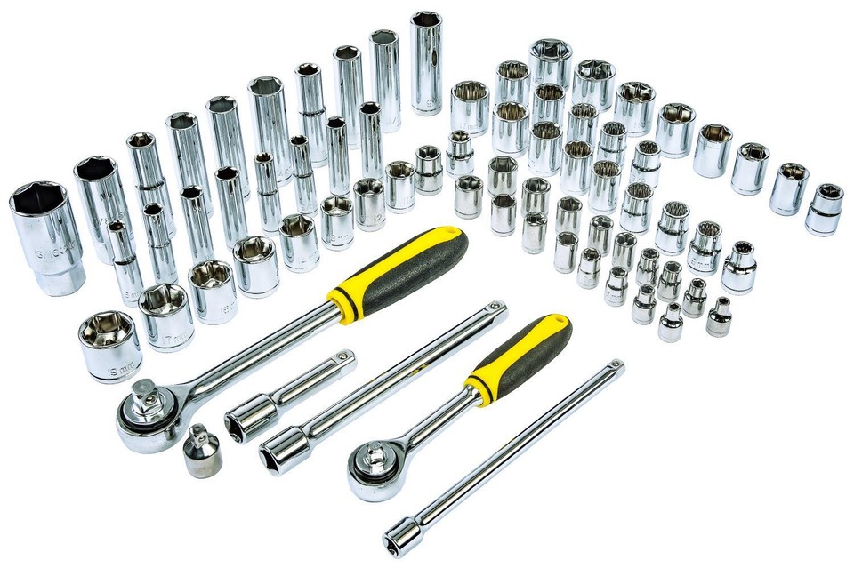 JEGS 85325 170-Piece Mechanic's Tool Box Set Black Powdercoated Steel ...