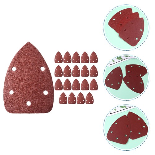 20 Pcs Triangular Sandpaper Sheet Triangle Sandpaperr Sanding Discs | eBay