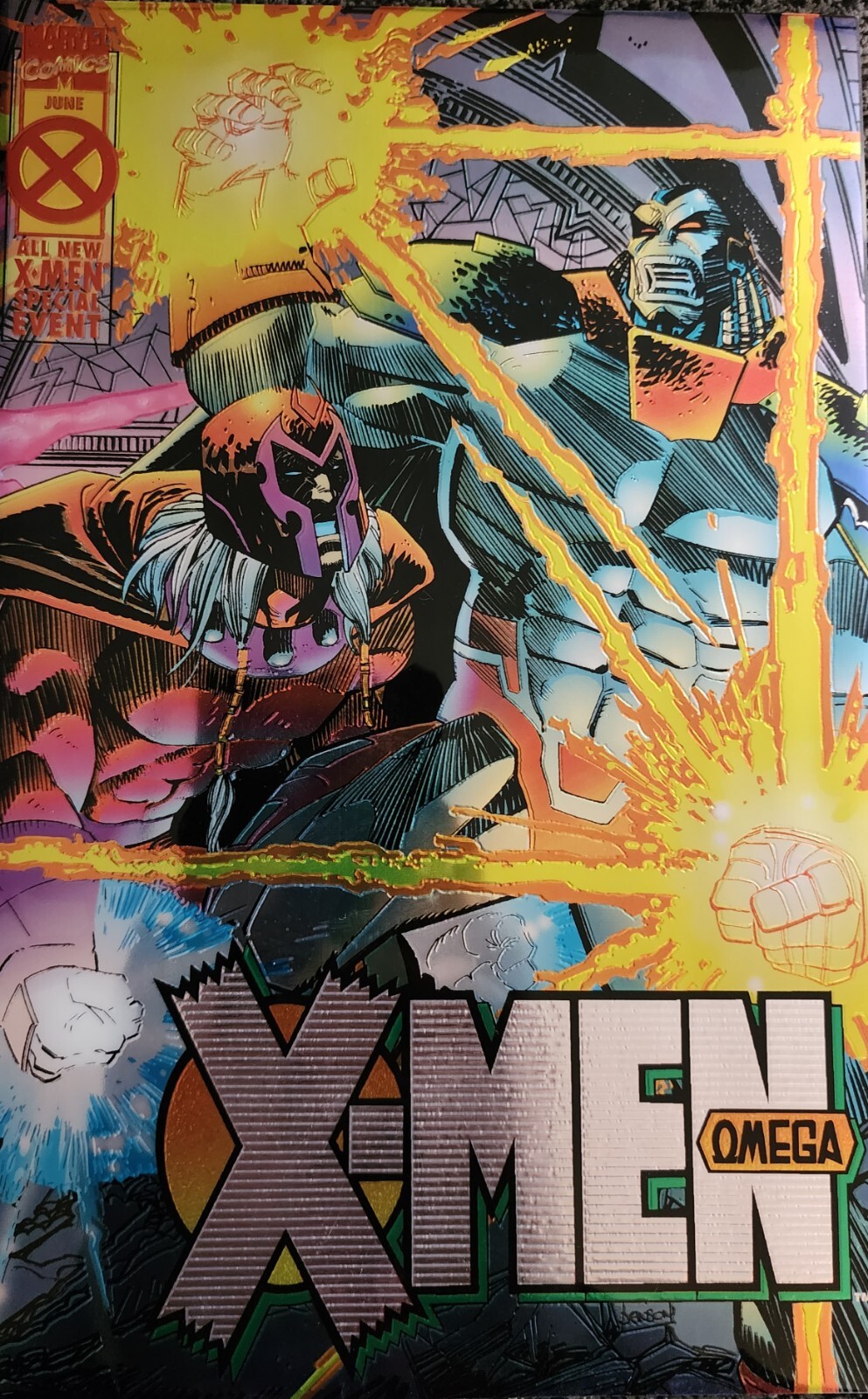 Marvel X-Men Omega #1 Comic Book 1995 Foil Cover Age of Apocalypse KEY ...