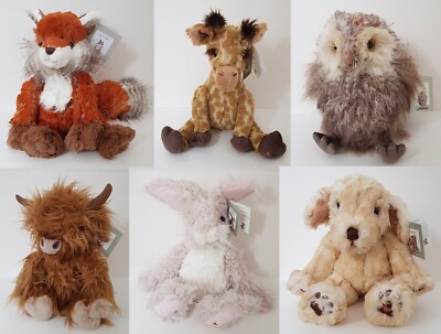WRENDALE DESIGNS PLUSH - Donkey Duck Fox Giraffe Hare Highland Cow ...