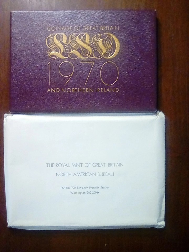 1970 Coinage of Great Britain & Northern Ireland Proof Set- Beautiful ...