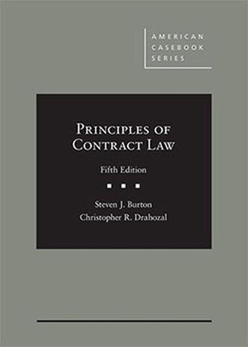 Principles of Contract Law - CasebookPlus by Steven J. Burton (English) Hardcove 9781640205147 ...