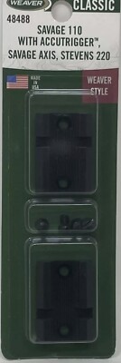 Weaver 48488 Savage 110 W/ Accutrigger Savage Axis, Stevens 220 Base ...
