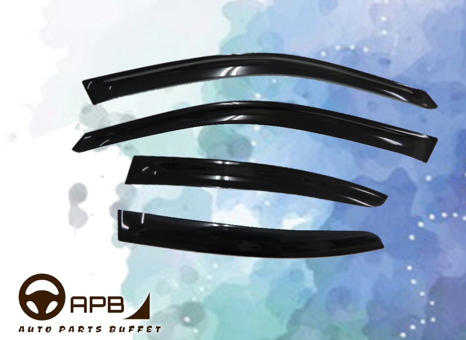 For BMW E46 3 Series 97-06 Deflector Window Visors Guard Vent Weather ...