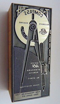 Printing Letterpress Printers Block Scaling Compass | eBay