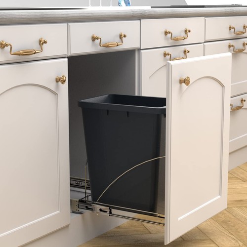 Pull Out Trash Can Under Cabinetcabinet Trash Can Pull Out Kit With ...