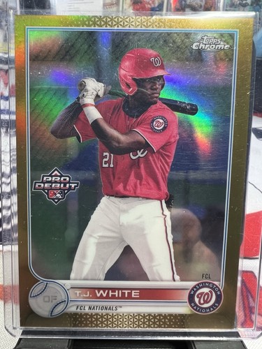 2022 Topps Chrome Pro Debut TJ White Gold 1/50 | eBay