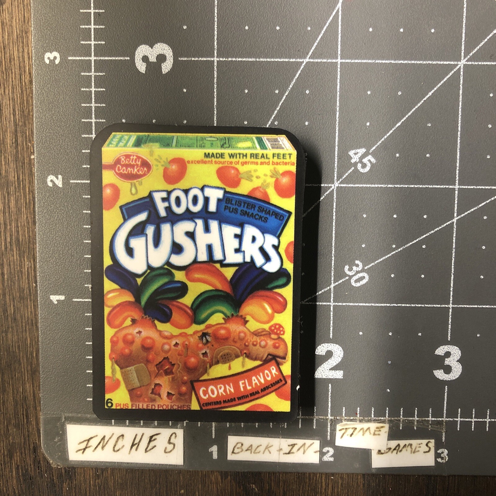 Sm. Foot Gushers Parody Sticker For Skateboard Bottle Guitar Ect Mat57 ...