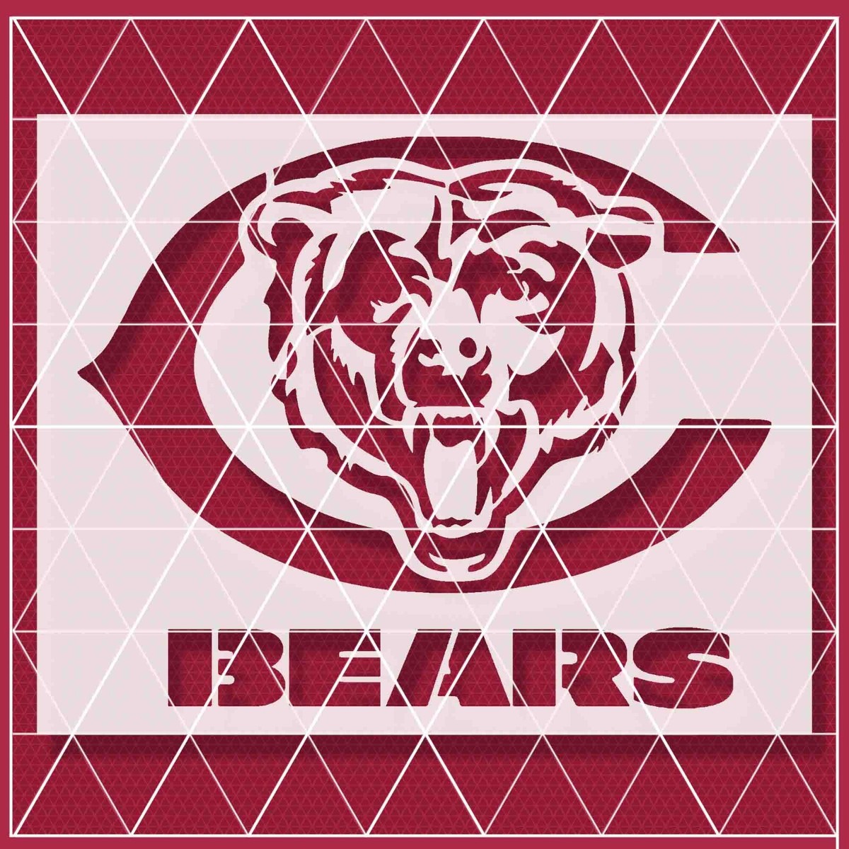 Chicago Bears Logo Stencil