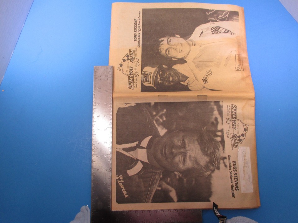 Speedway Scene Magazine August 26 1983 Tony Siscone Clinches Egypt ...