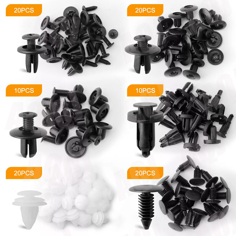 for Subaru/100Pcs Bumper Hood Clips Retainer Rivet Fasteners Fender ...