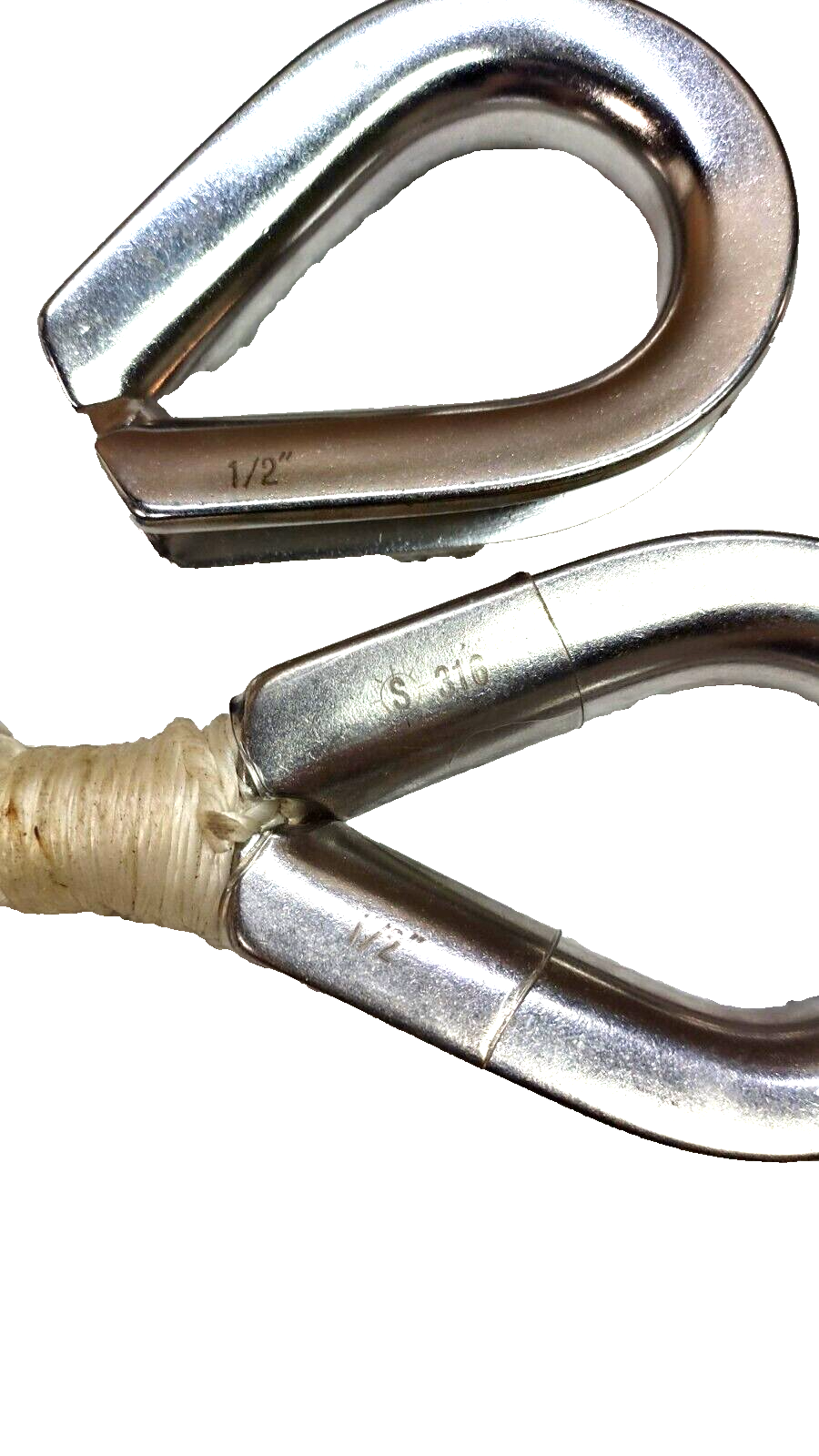 Thimble Boat 316 Stainless steel 1/2" Rope Thimble (lot of 2 ) | eBay