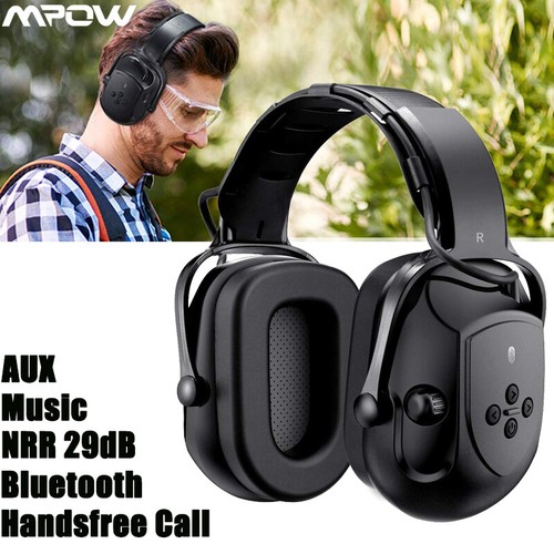 Mpow Electronic Hearing Protector Safety Ear muffs Bluetooth Wireless ...
