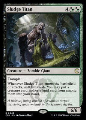 MTG 1x Sludge Titan, NM, Ravnica: Clue Edition, Mill Return Creature Or ...