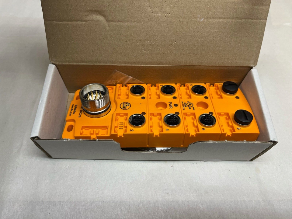 ifm EBC010 Splitter Box 45128 Essen CompactModul M12, 8f4p, M23/12p (WI ...