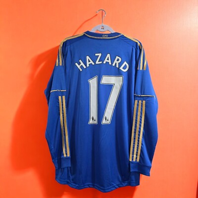CHELSEA FC Vintage Jersey Home 2015/2016 - Blue - Soccer - HAZARD # 17 ...